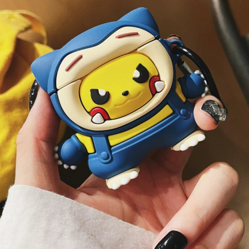 Pokemon Pikachu Cosplaying Snorlax Airpods 1/2/3/Pro/Pro2 – The Anime ...