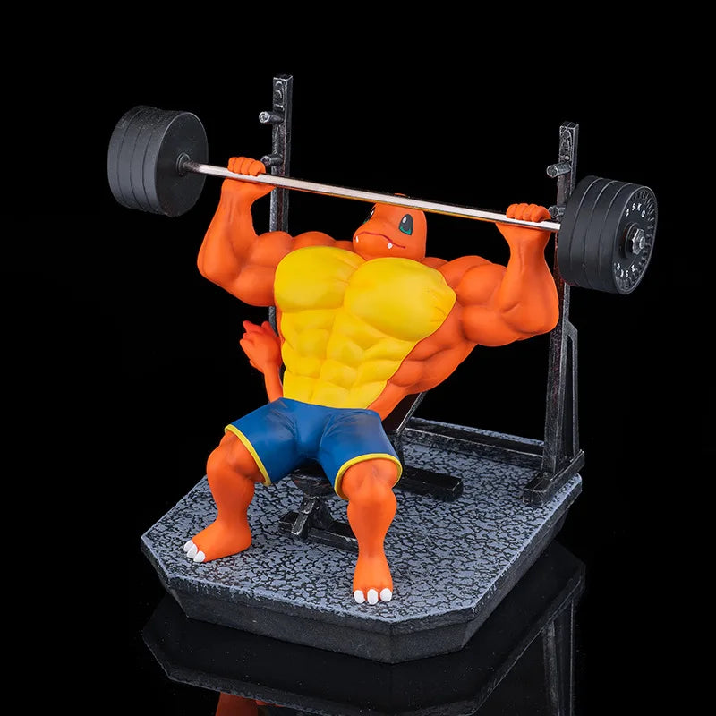 Pokemon Gym Fitness Muscle Action Figures Featuring Charmander, Bulbas ...