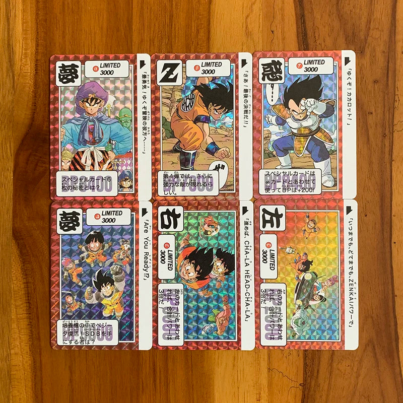 Dragon Ball DIY Flash Cards Showcasing Son Goku, Master Roshi, Piccolo ...