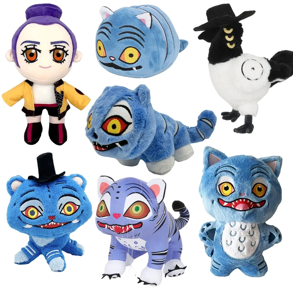 KPop Demon Hunters Plush Toys - Derpy Tiger & Sussie Bird Soft Stuffed ...