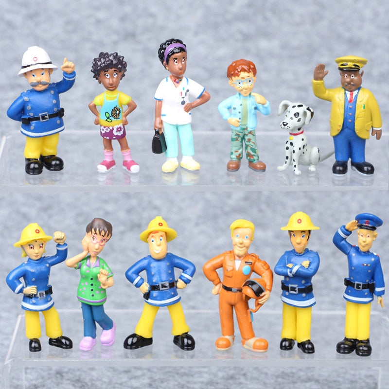 12Pcs/set Fireman Sam PVC Toys – The Anime Supply