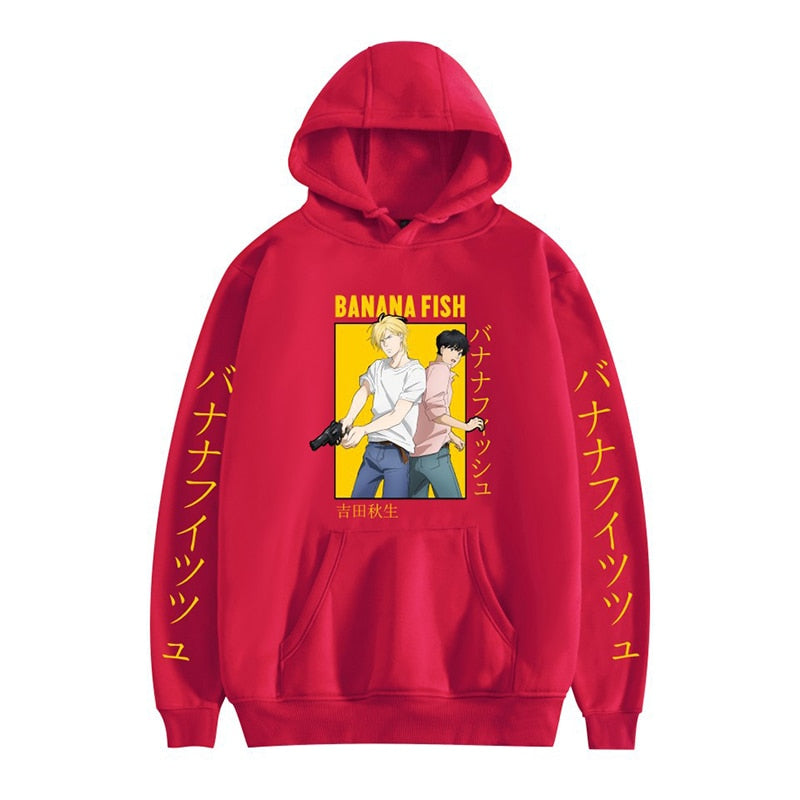 Akimi Yoshida's Banana Fish Graphic Hoodie Harajuku Style – The Anime ...