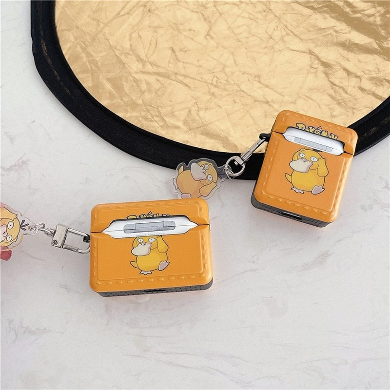 Pokemon Psyduck Soft Silicone Earphone Cases for Apple Airpods 1, 2, 3 ...