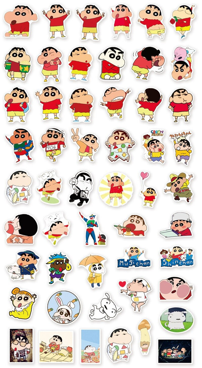 50pcs Crayon Shin-chan Cute Stickers – The Anime Supply