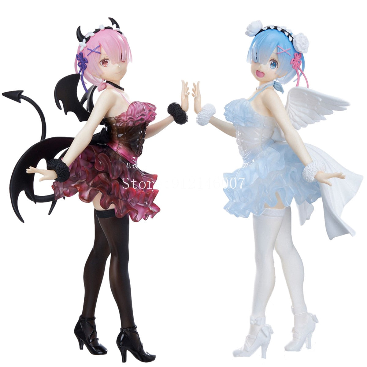 16cm Re:Zero − Starting Life in Another World Rem/Ram Figurines – The ...