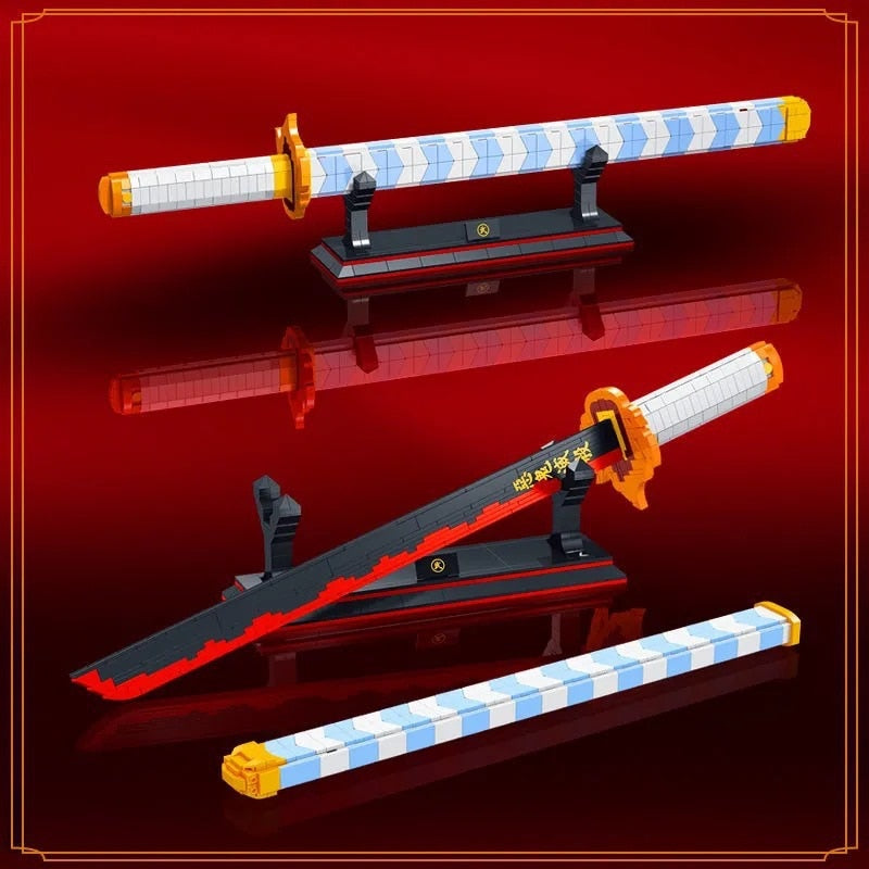 Demon Slayer Rengoku & Tanjiro Building Block Katana – The Anime Supply