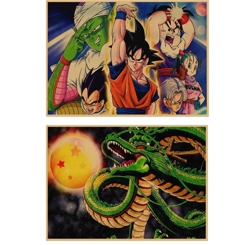 42cm Dragon Ball Son Goku Retro Poster 40 Styles – The Anime Supply