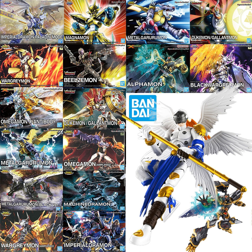 Bandai Digimon Adventure Angemon, Alphamon, War Greymon, Omegamon, Bee ...