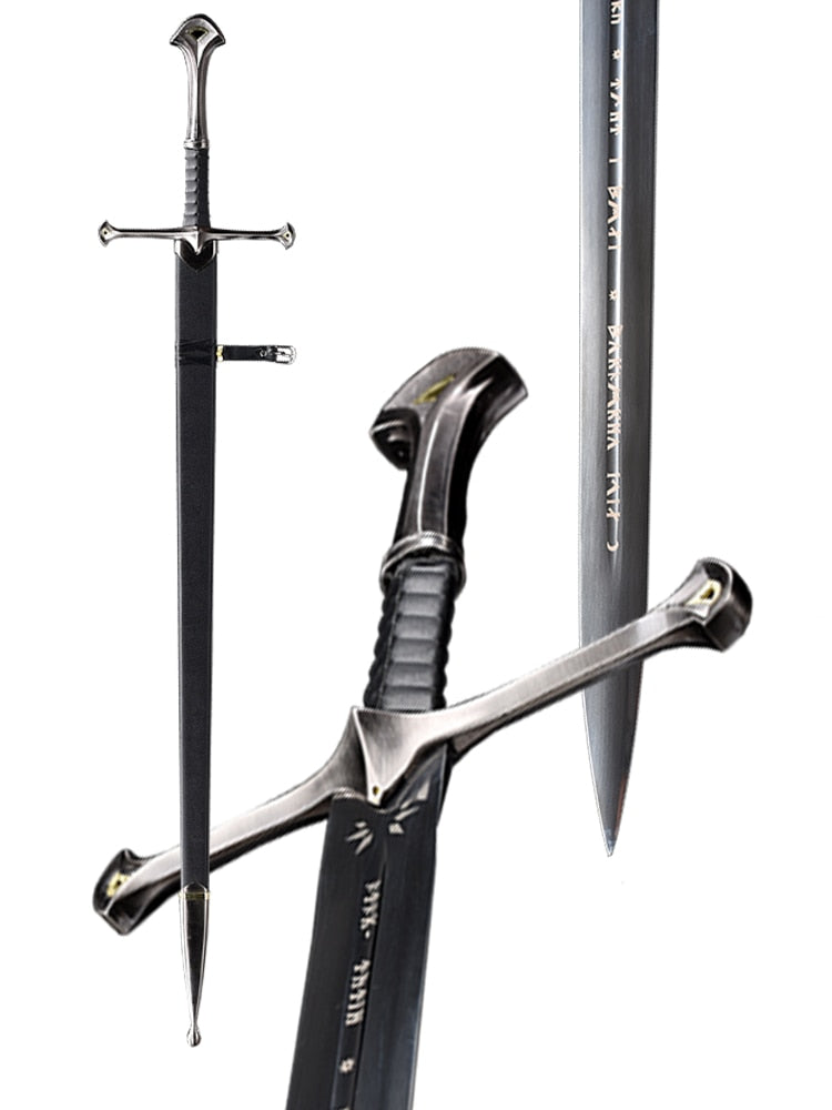 Lord of The Rings Aragorn's Narsil Sword Stainless Steel Blade – The ...