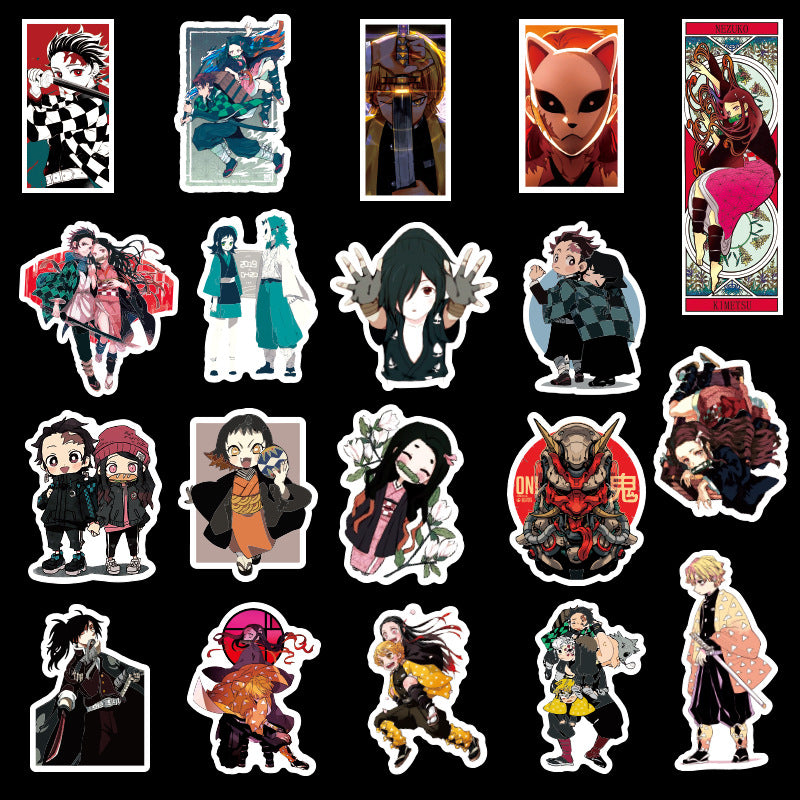 50pcs Kimetsu no Yaiba Demon Slayer Stickers – The Anime Supply