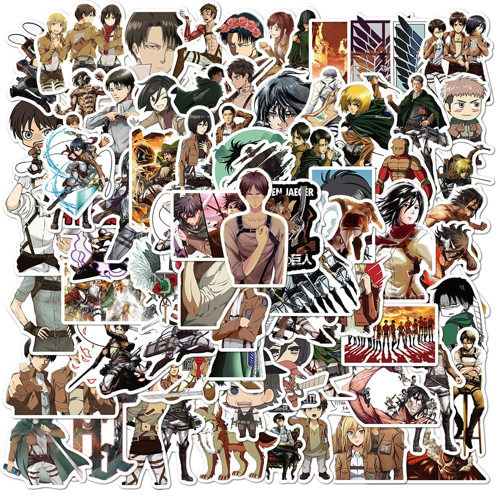Attack On Titan Stickers 10/30/50Pcs – The Anime Supply