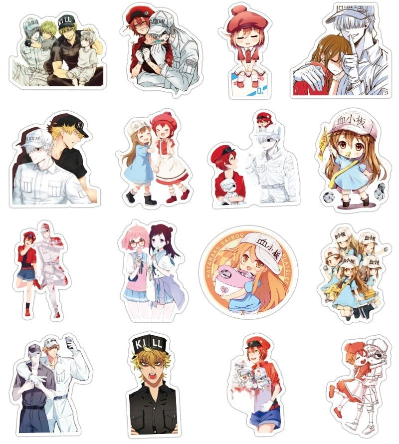 Cells At Work! 10/50pcs Stickers – The Anime Supply