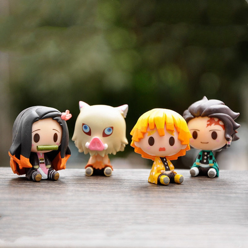 Demon Slayer Miniature Figures Tanjiro Nezuko Inosuke Zenizu – The ...