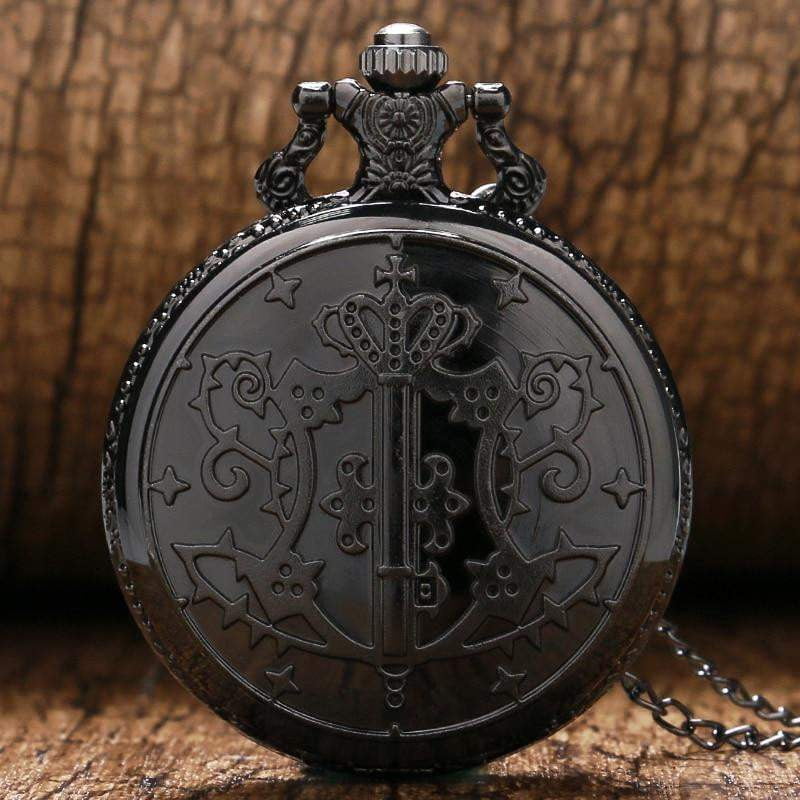 Black Butler Sebastian Quartz Pocket Watch With Necklace Chain – The ...